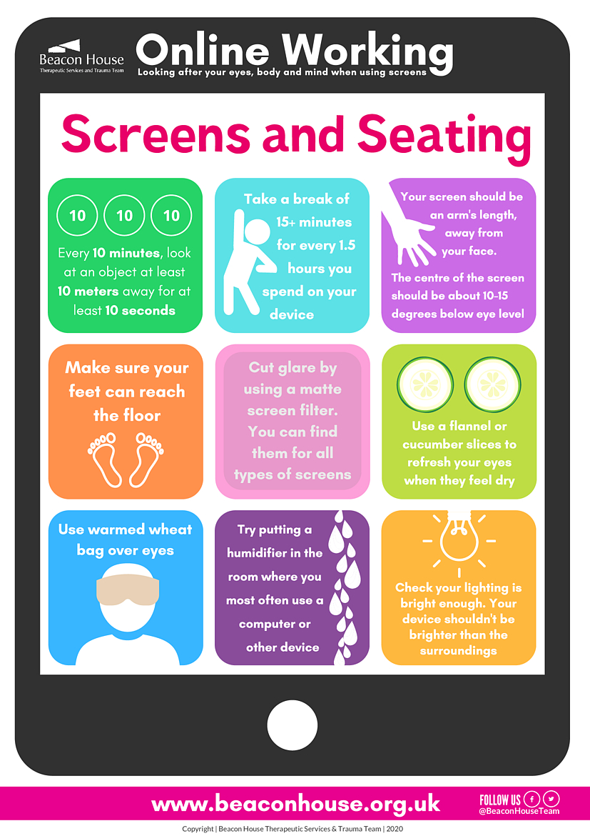 Online working - Screens and seating - St Mark's C of E Primary School