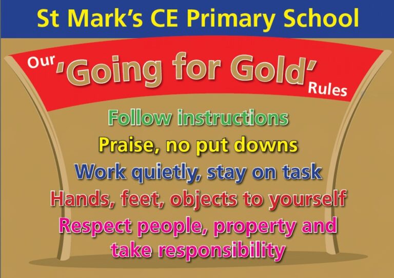 'Going for Gold!'- Behaviour at St Mark's - St Mark's C of E Primary School